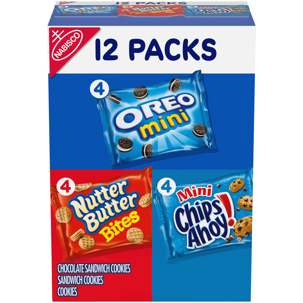 CHIPS AHOY!/NUTTER BUTTER/OREO Nabisco Cookie Variety Pack OREO Mini ...