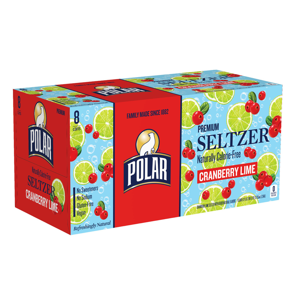 Polar Naturally Calorie-Free Premium Cranberry Lime Seltzer-Hero