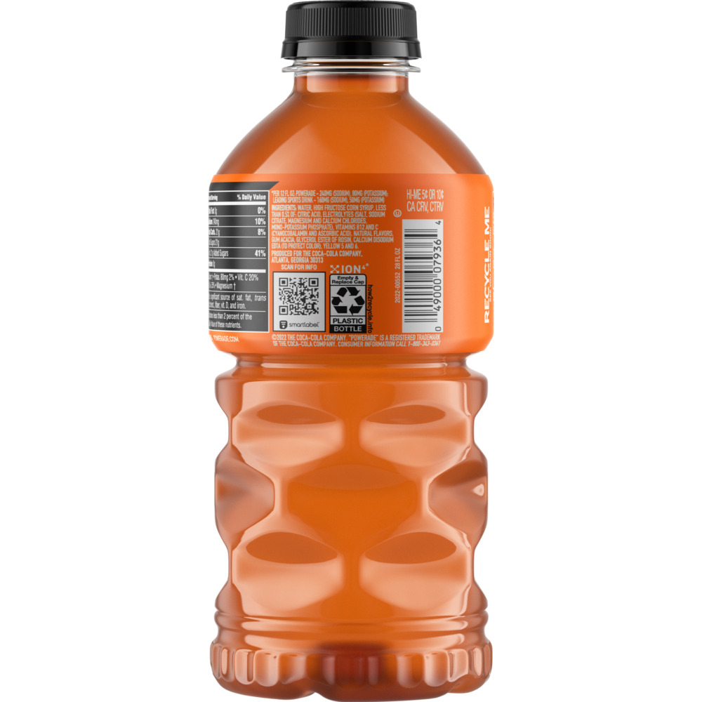 Powerade Orange Sports Drink-Planogram-Back