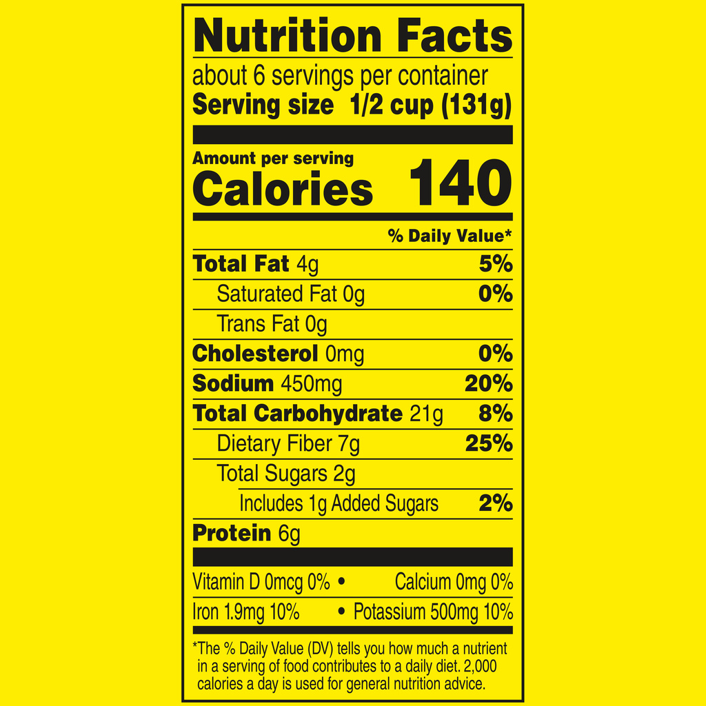 Ranch Style Beans, Bigger Size-Nutrition-Facts