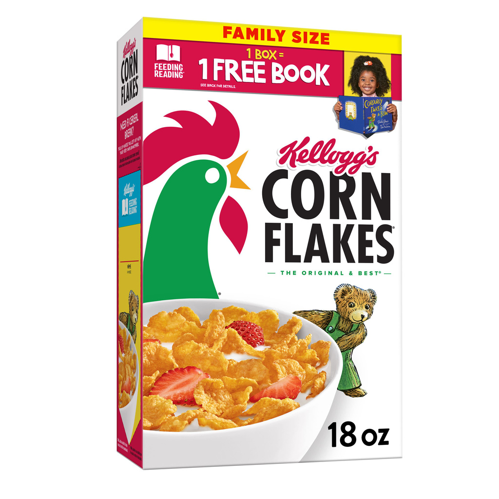 Corn Flakes Cereal, Family Size-Hero
