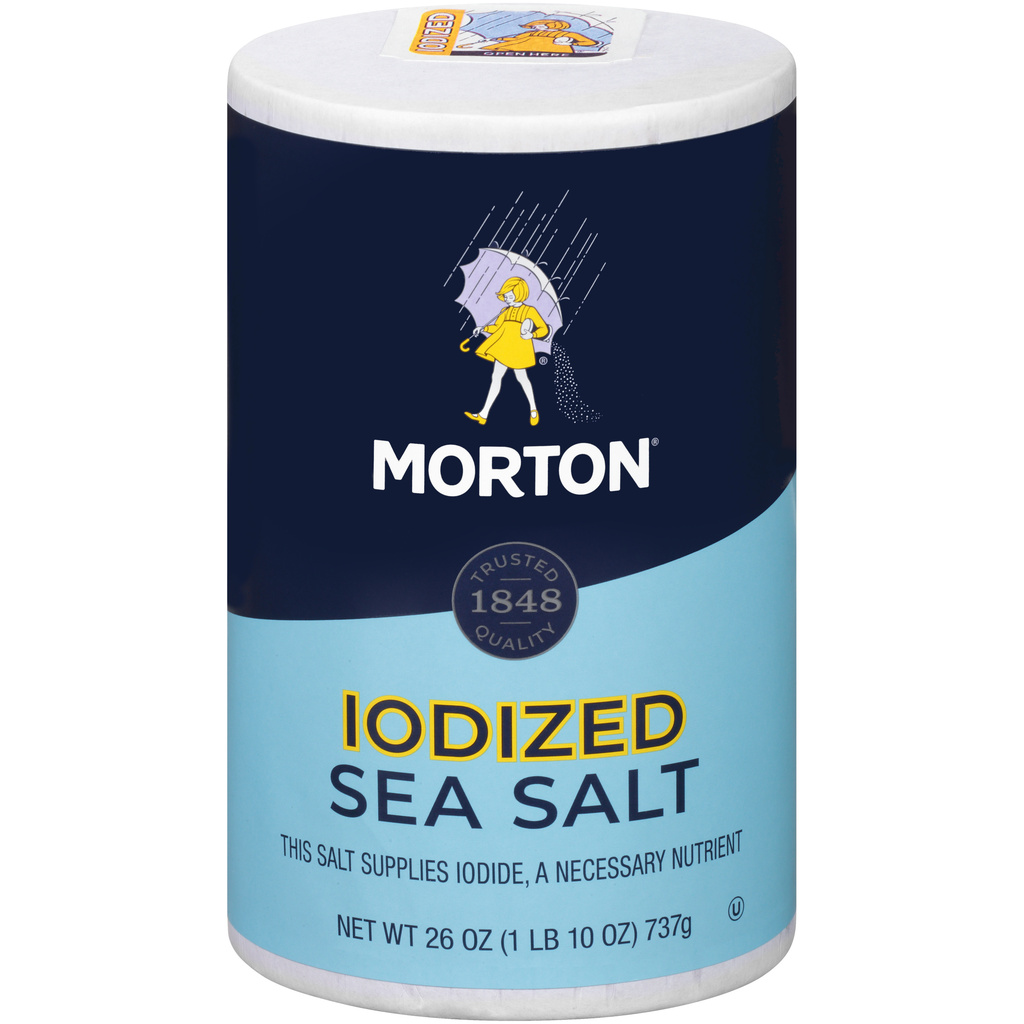 Morton Sea Salt, Iodized-Hero