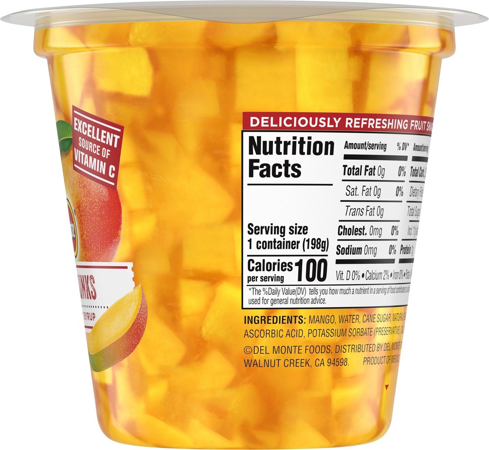 Del Monte Mango Chunks, in Extra Light Syrup-Planogram-Right