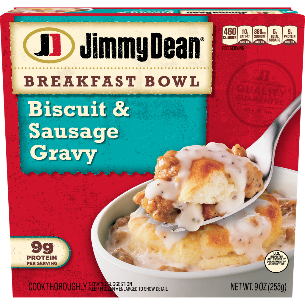 Jimmy Dean Jimmy Dean Breakfast Bowl, Biscuit & Sausage Gravy, Frozen ...