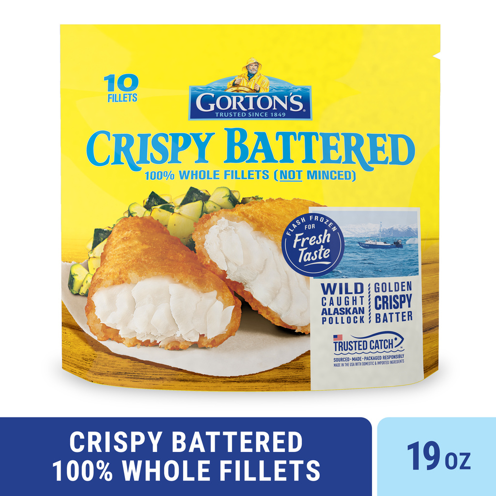 Gorton's Fish Fillets, Crispy Battered-Hero