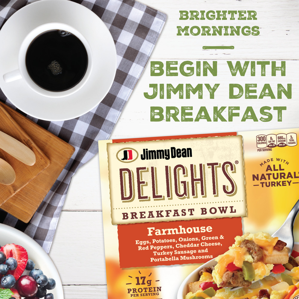 Jimmy Dean Delights Farmhouse Breakfast Bowl, Frozen-Hero