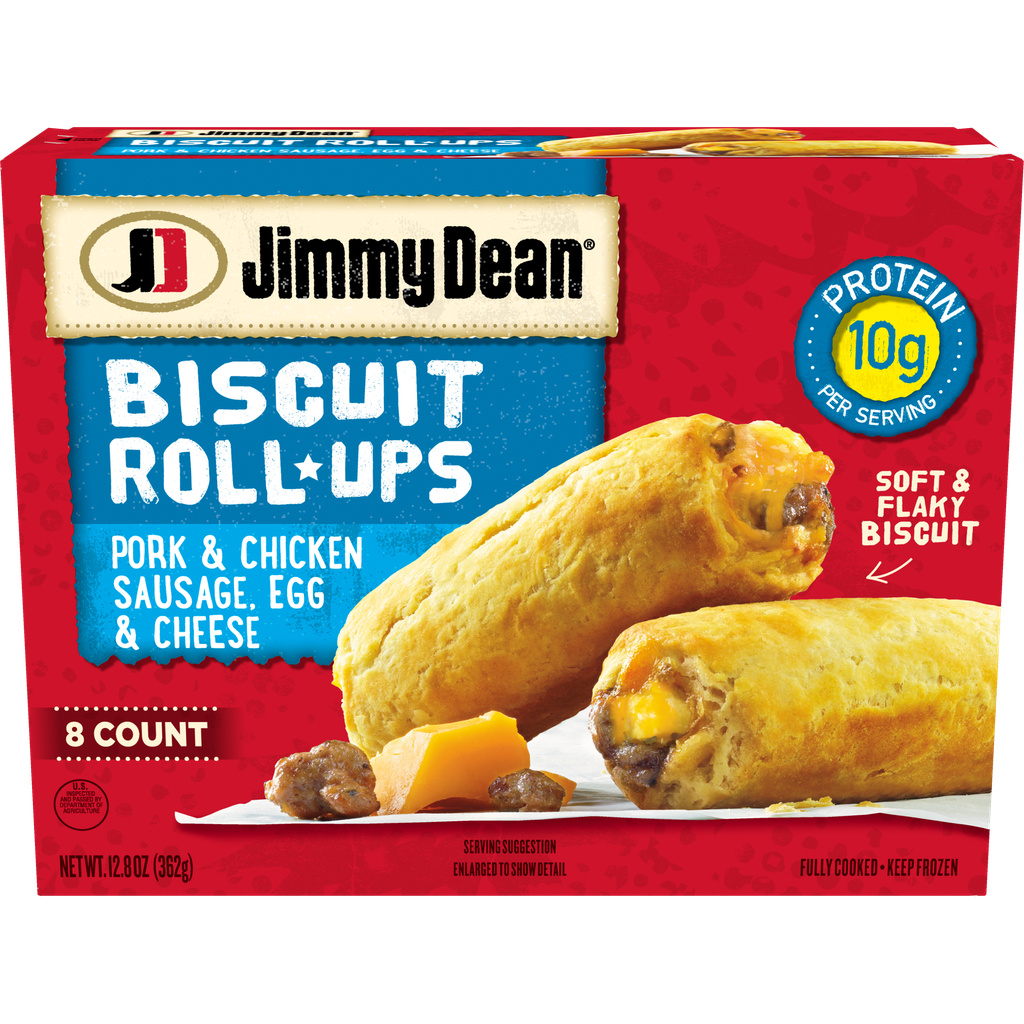 Jimmy Dean Jimmy Dean Biscuit Roll-Ups, Sausage, Frozen Breakfast, 8 ...