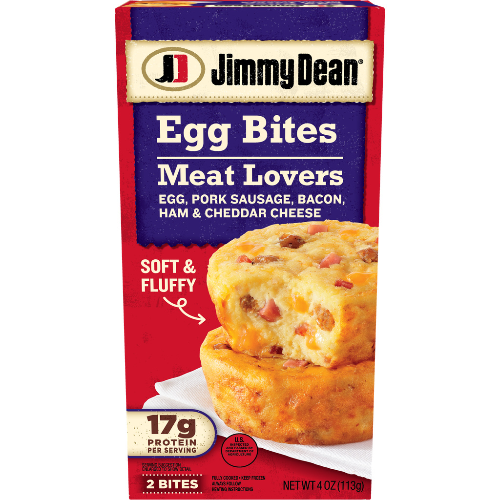 Jimmy Dean Jimmy Dean Egg Bites Meat Lovers Frozen Breakfast, 4 oz-Hero