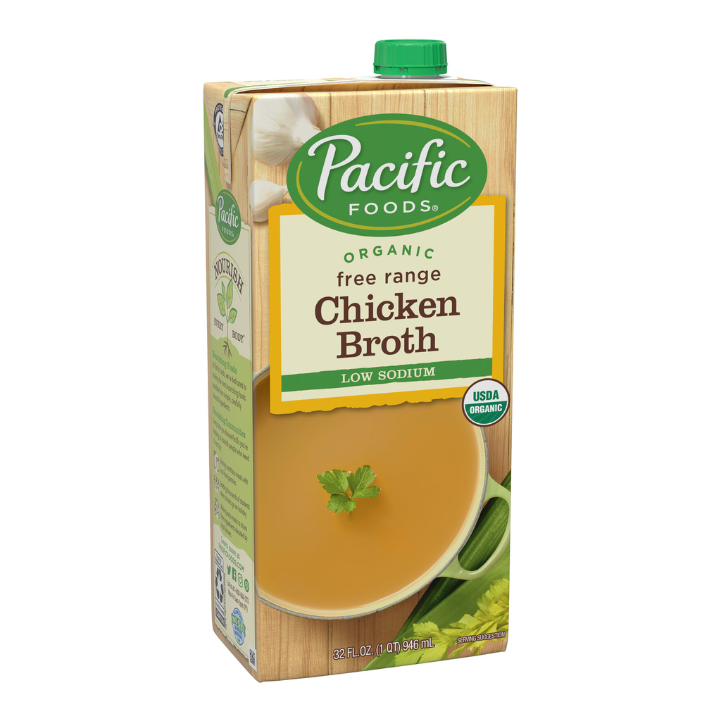 Pacific Foods Chicken Broth, Organic, Low Sodium-Hero