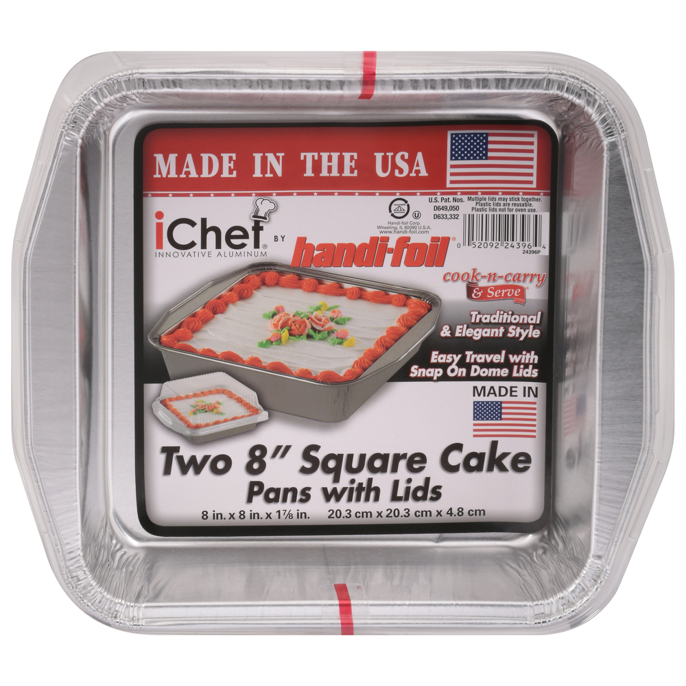 Handi-Foil iChef Cake Pans, Square, 8 Inch-Main