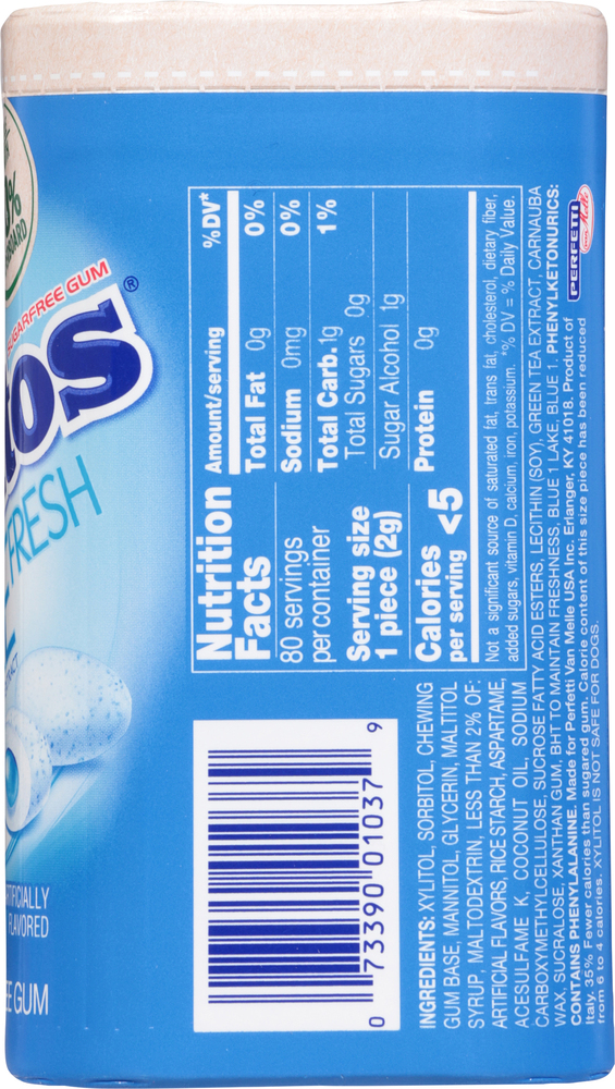 mentos ingredients