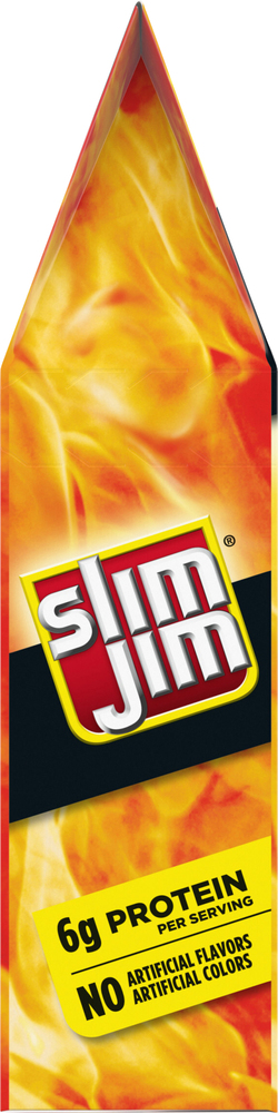 Slim Jim Snack Stick, Smoked, Spicy, Snack Size-Planogram-Left