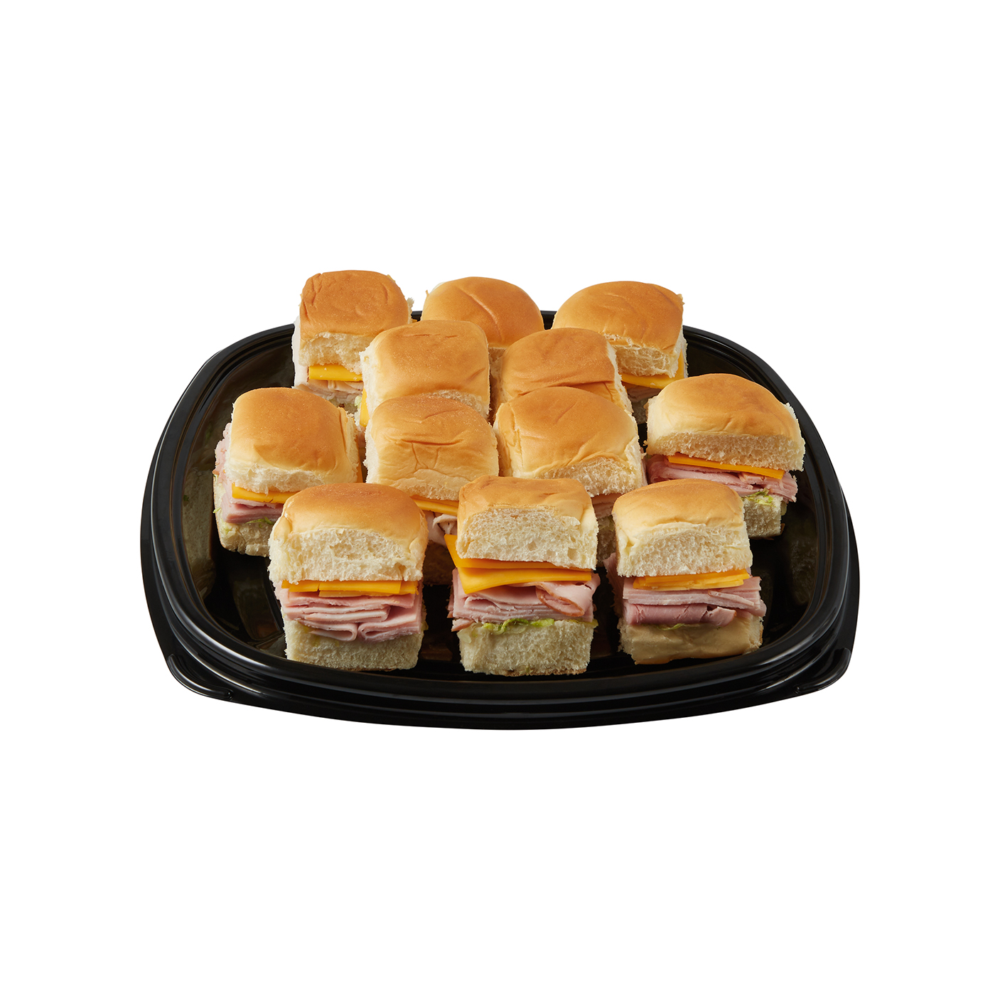 Turkey & Ham Hawaiian Roll Sandwich Tray, 12 ct-Main