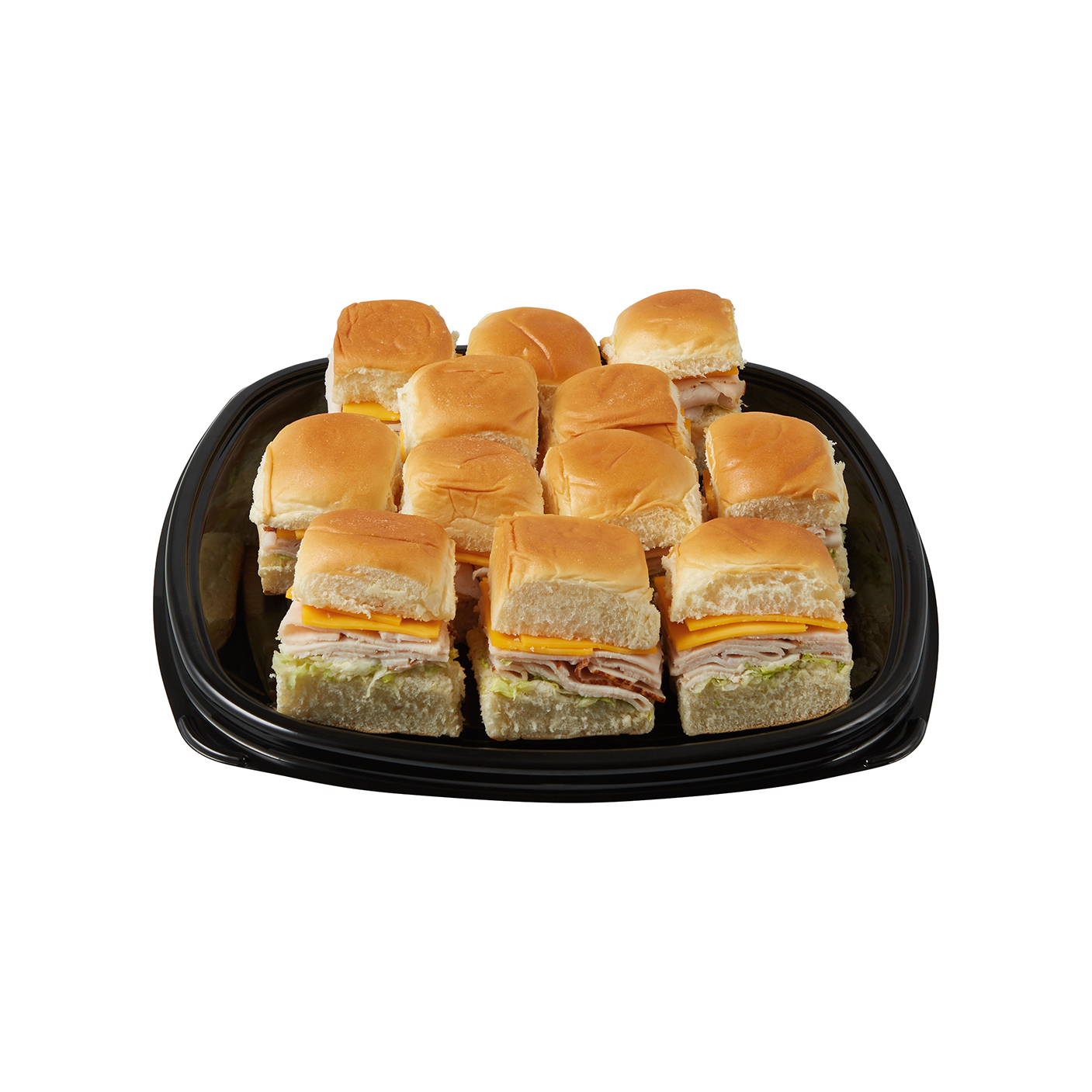 Turkey Hawaiian Roll Sandwich Tray, 12CT-Main