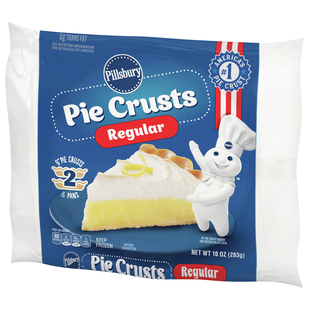 Pillsbury Pie Crusts Regular Front Right Elevated
