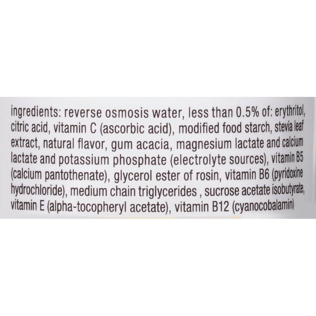 vitaminwater Sugar Shine Bottle-Ingredients
