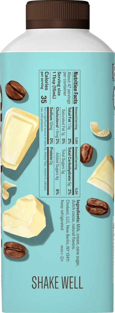 Chobani Coffee Creamer, with Real Cream, White Chocolate Mocha ...