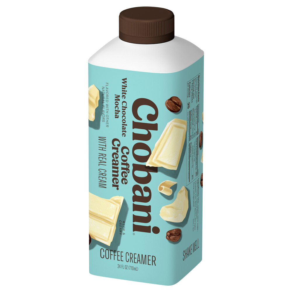 Chobani Coffee Creamer, with Real Cream, White Chocolate Mocha-Front ...