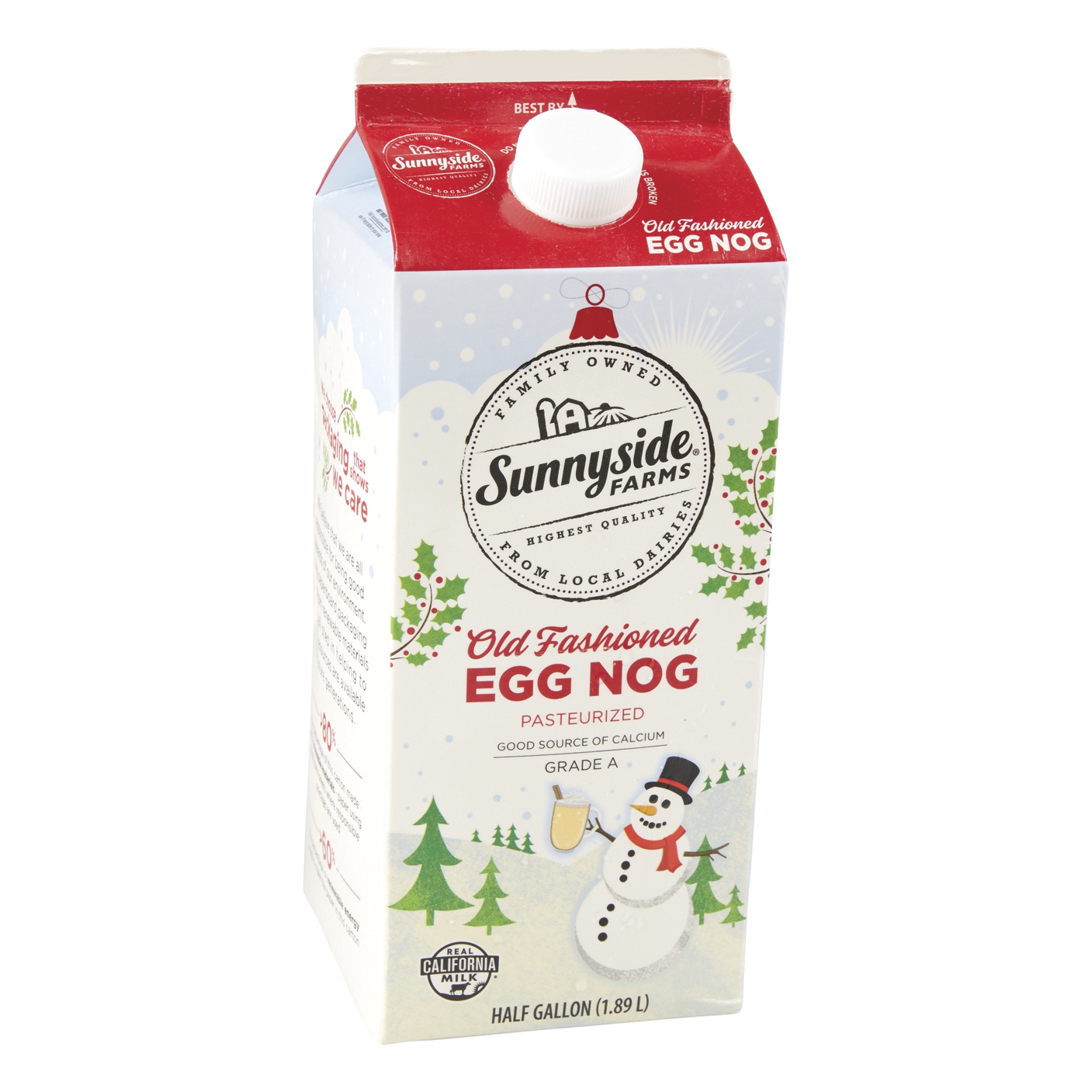 Sunnyside Farms Egg Nog, Half Gallon-Main