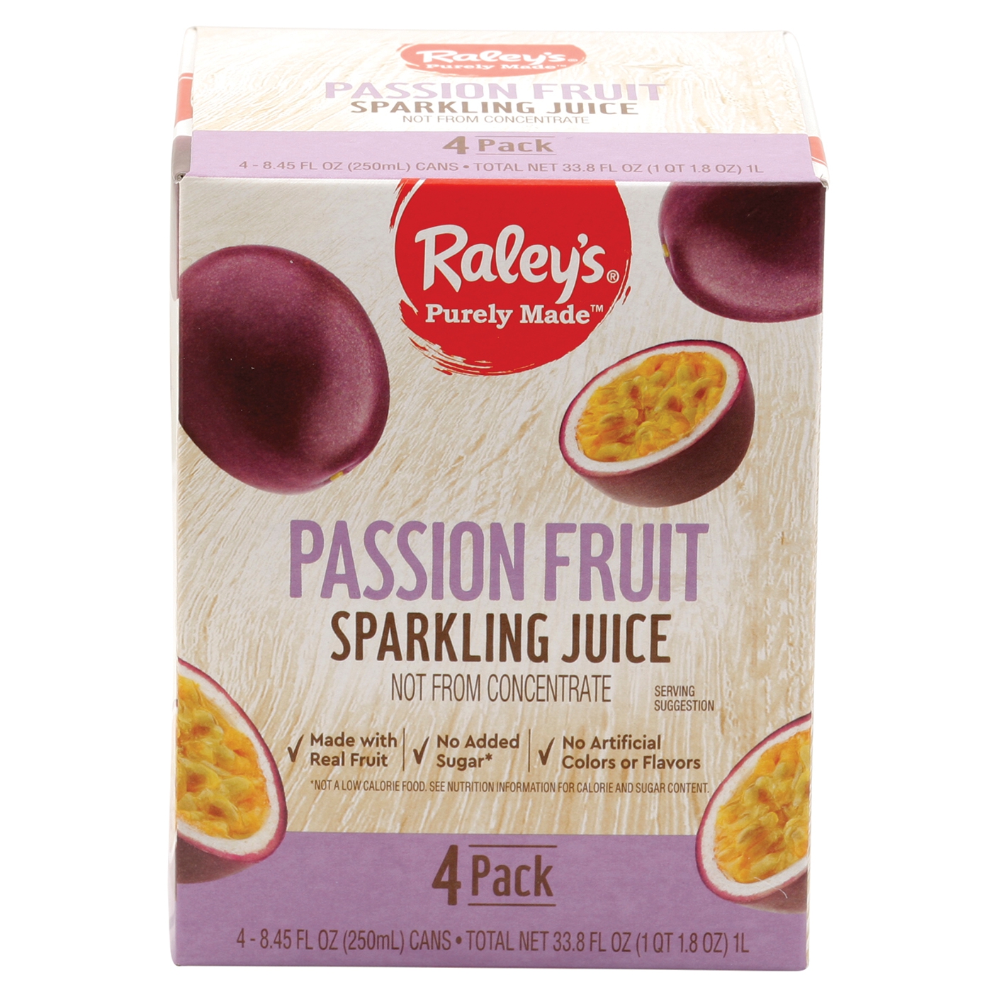 Raley's Purely Made Sparkling Juice, Passion Fruit-Main