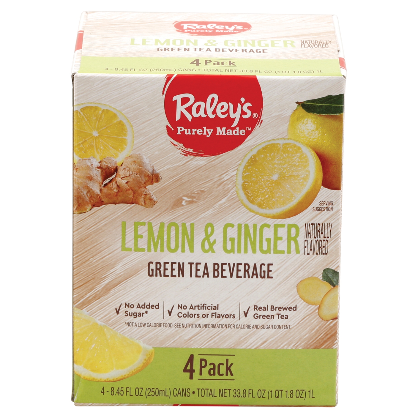Raley's Purely Made Lemon & Ginger Green Tea-Main