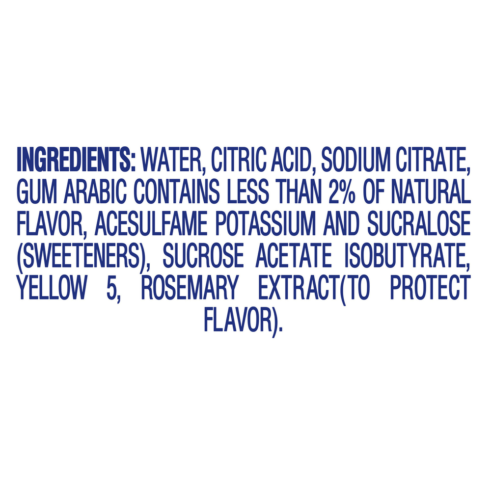 Crystal Light Drink Mix, Liquid, Lemonade-Ingredients