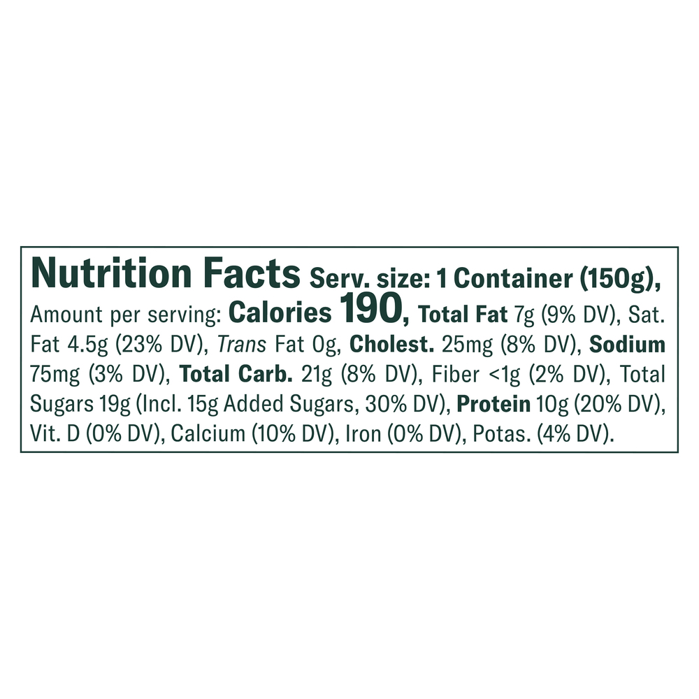 Chobani Creations Yogurt, Greek, Caramel Sundae-Nutrition-Facts
