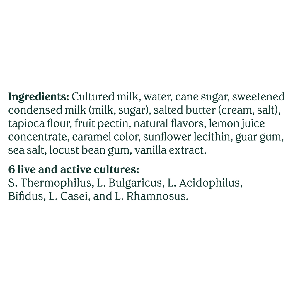 Chobani Creations Yogurt, Greek, Caramel Sundae-Ingredients