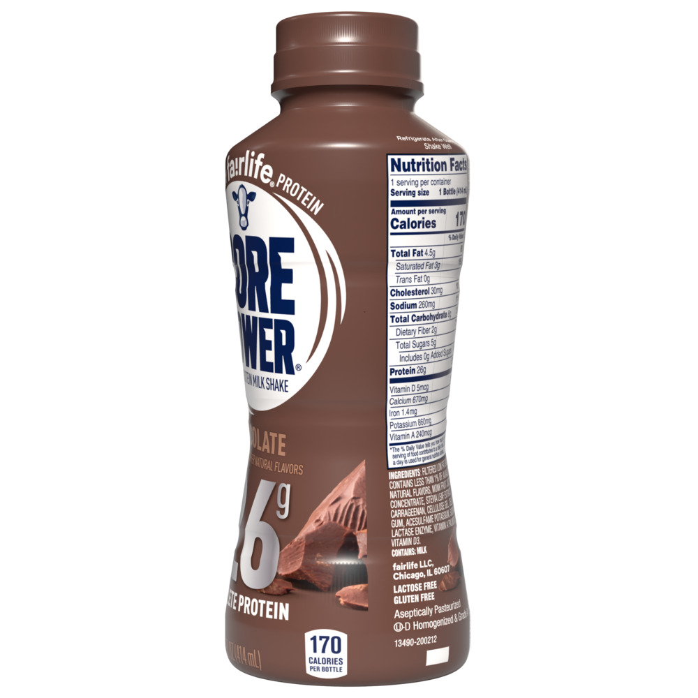 Core Power Protein Shake, Chocolate, 26G Bottle-Planogram-Right
