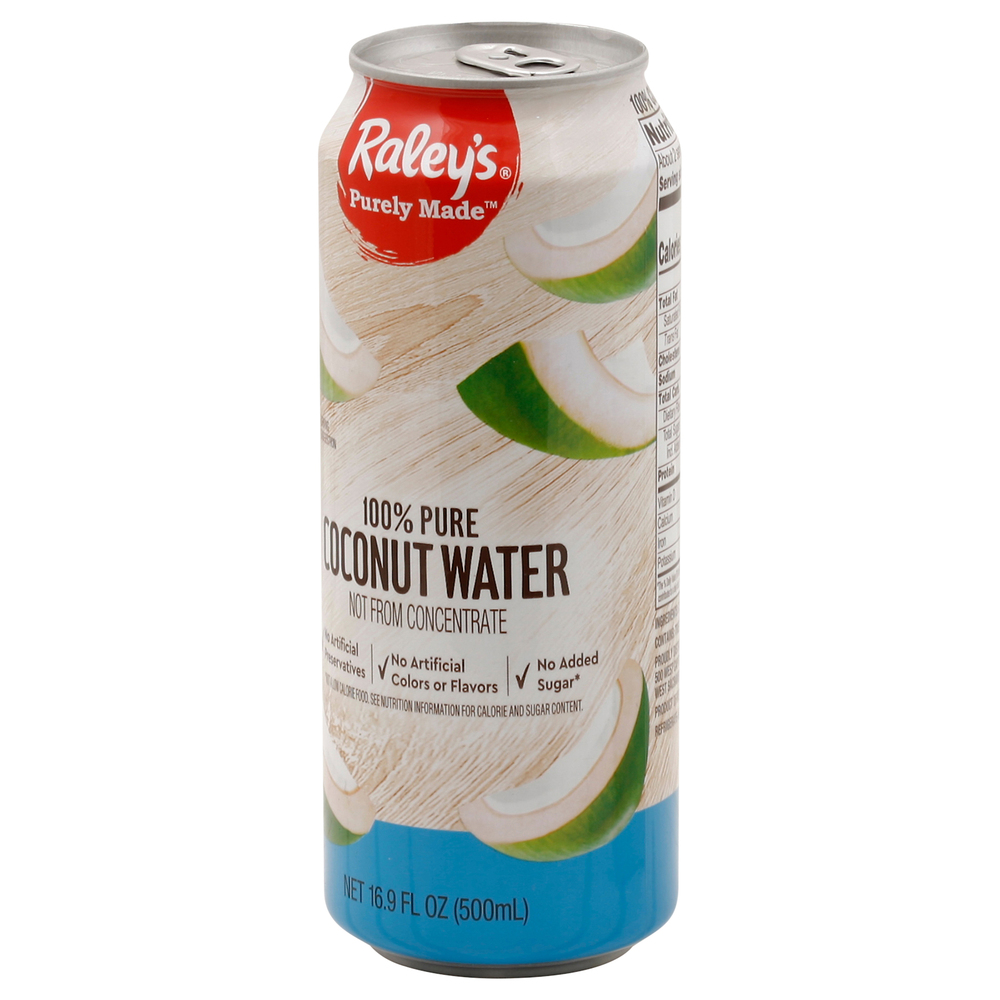 Raley's Purely Made Coconut Water-Front-Right-Elevated
