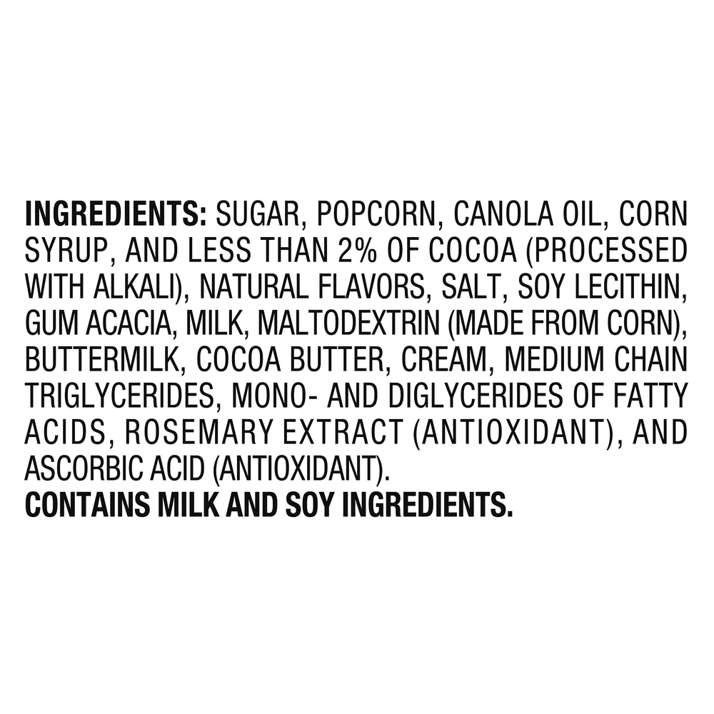 Smartfood Popcorn, Chocolate Glazed Donut-Ingredients