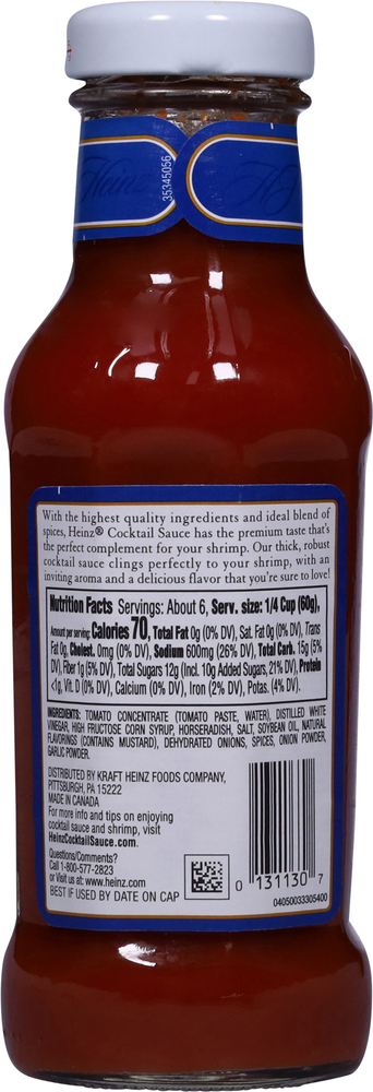 Heinz Original Cocktail Sauce-Planogram-Back