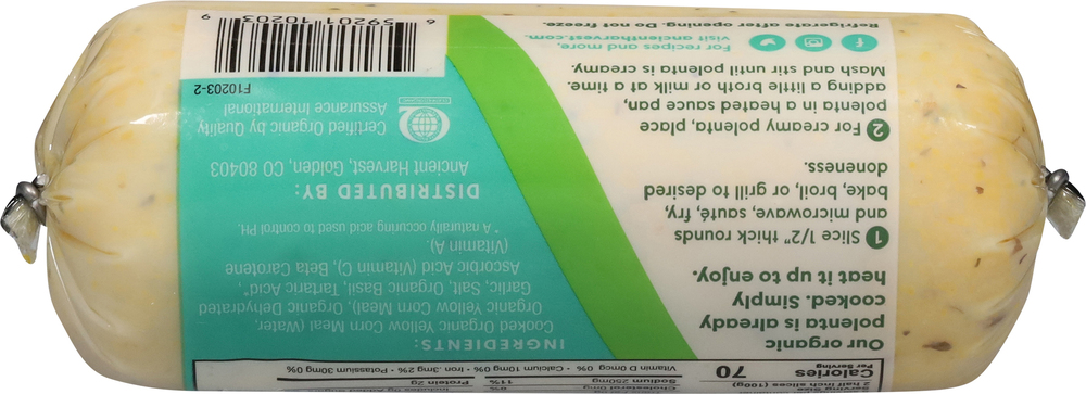 how to bake ancient harvest polenta