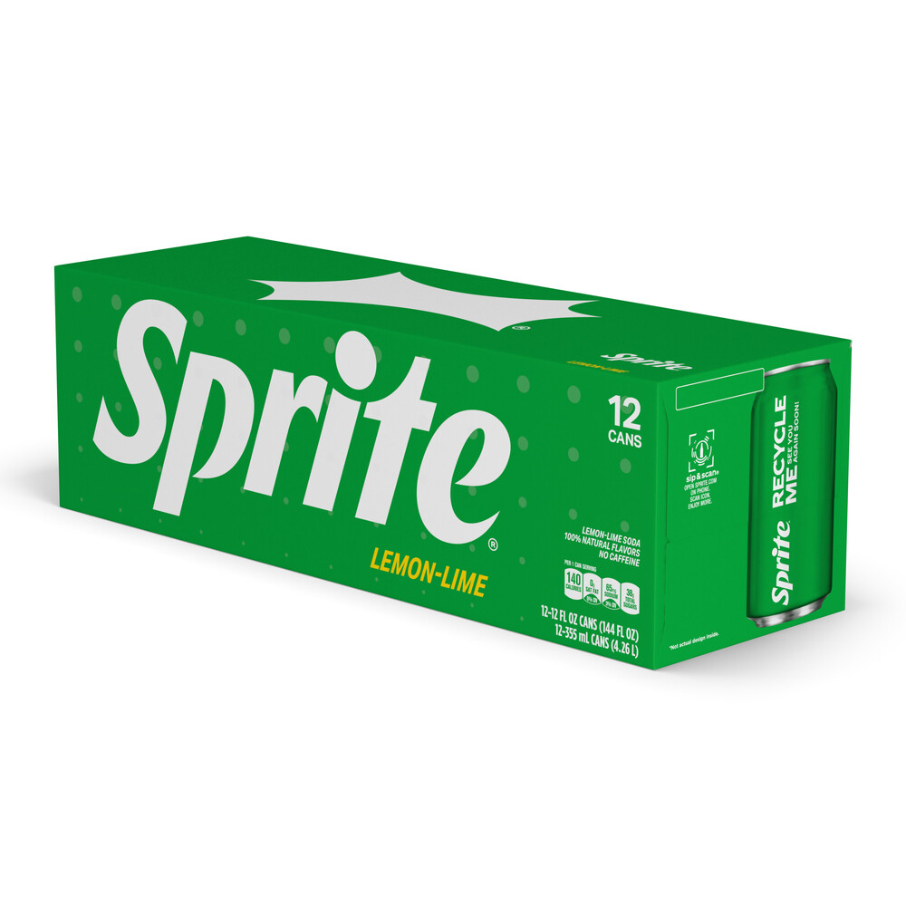 Sprite Lemon Lime Soda, 12 fl oz-Front-Right-Elevated