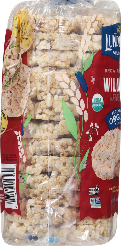Lundberg Family Farms Organic Wild Rice Brown Rice Cakes-Planogram-Left