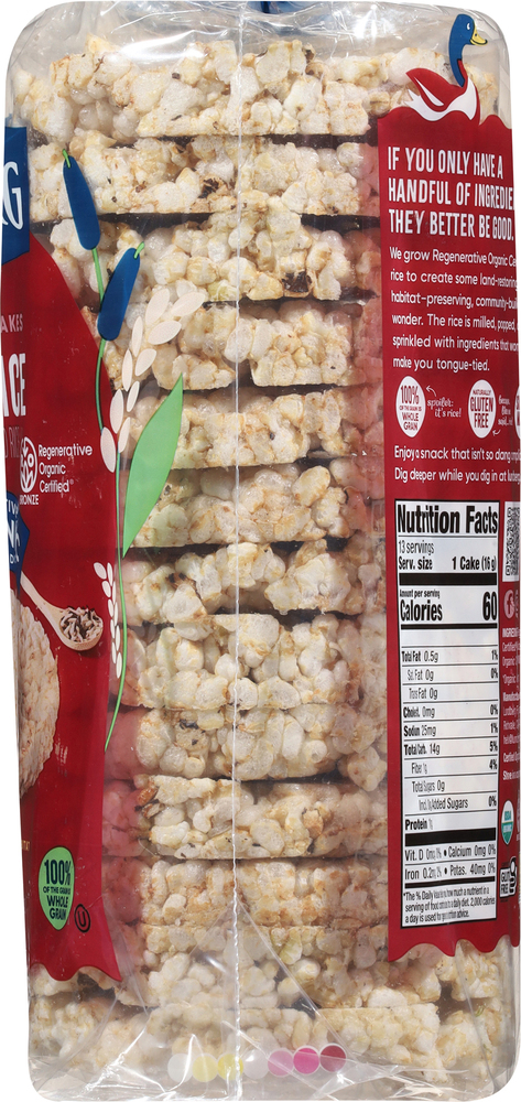 Lundberg Family Farms Organic Wild Rice Brown Rice Cakes-Planogram-Right