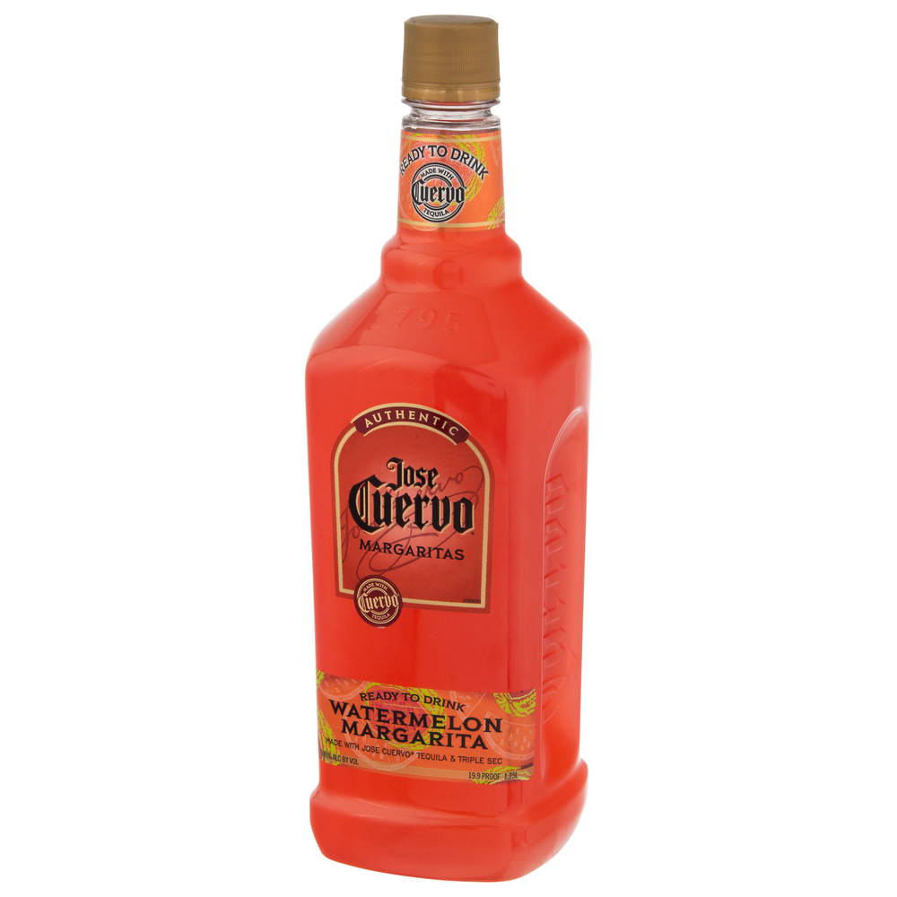 Jose Cuervo Margarita, Watermelon, Authentic-Front-Right-Elevated
