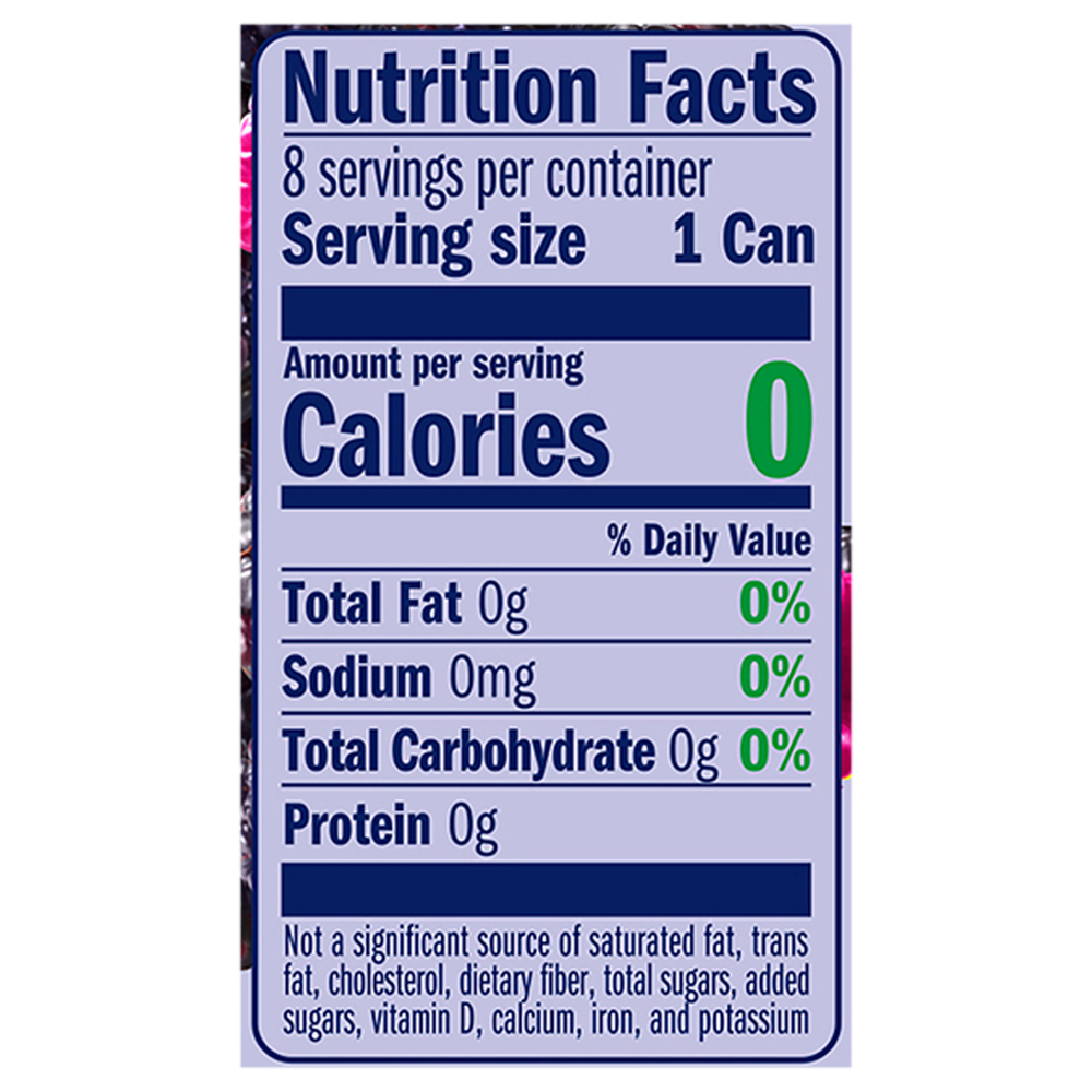 LaCroix Sparkling Water, Black Razzberry-Nutrition-Facts