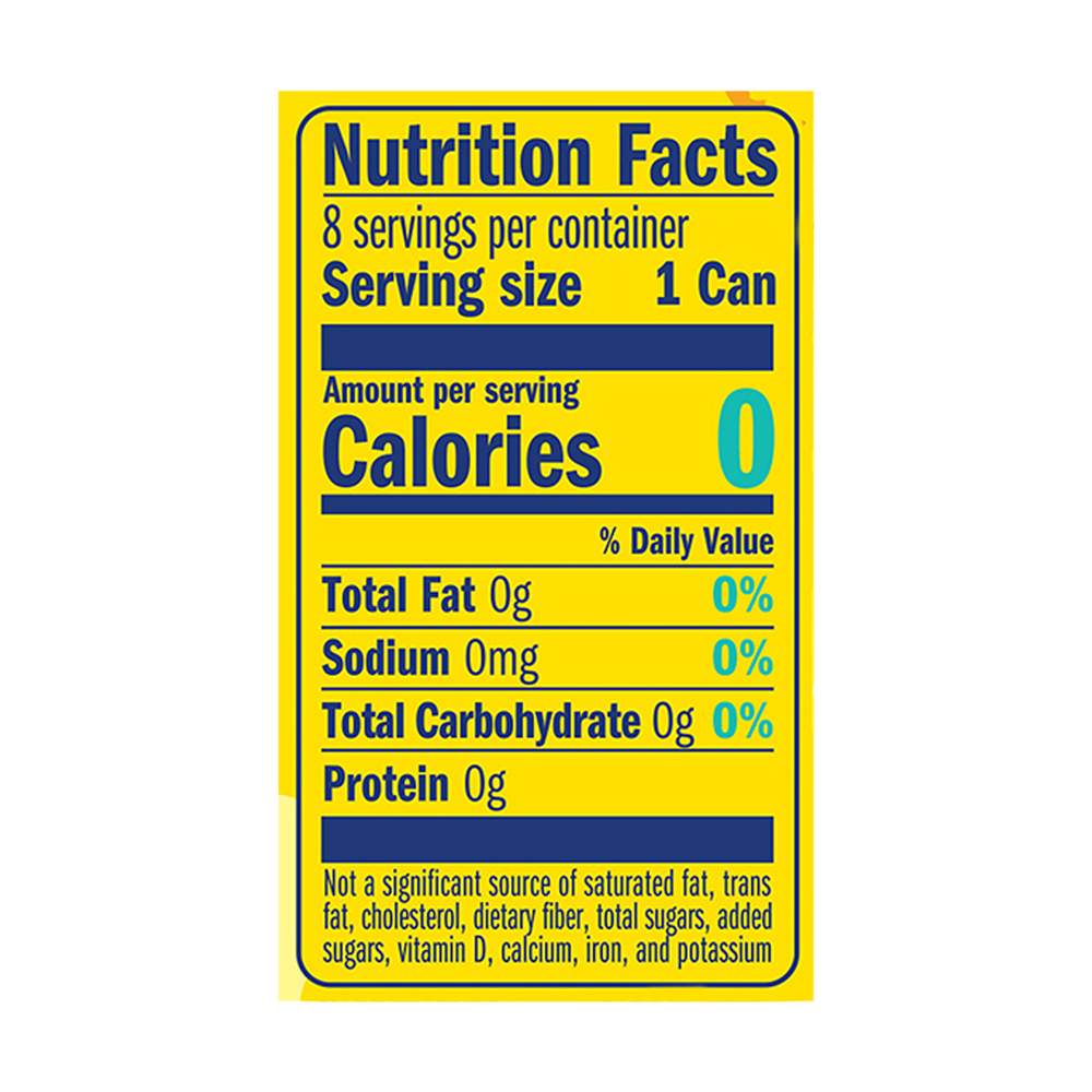 LaCroix Sparkling Water, Lemon-Nutrition-Facts