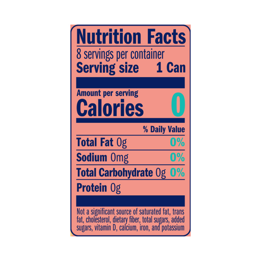 LaCroix Sparkling Water, Pamplemousse (Grapefruit)-Nutrition-Facts