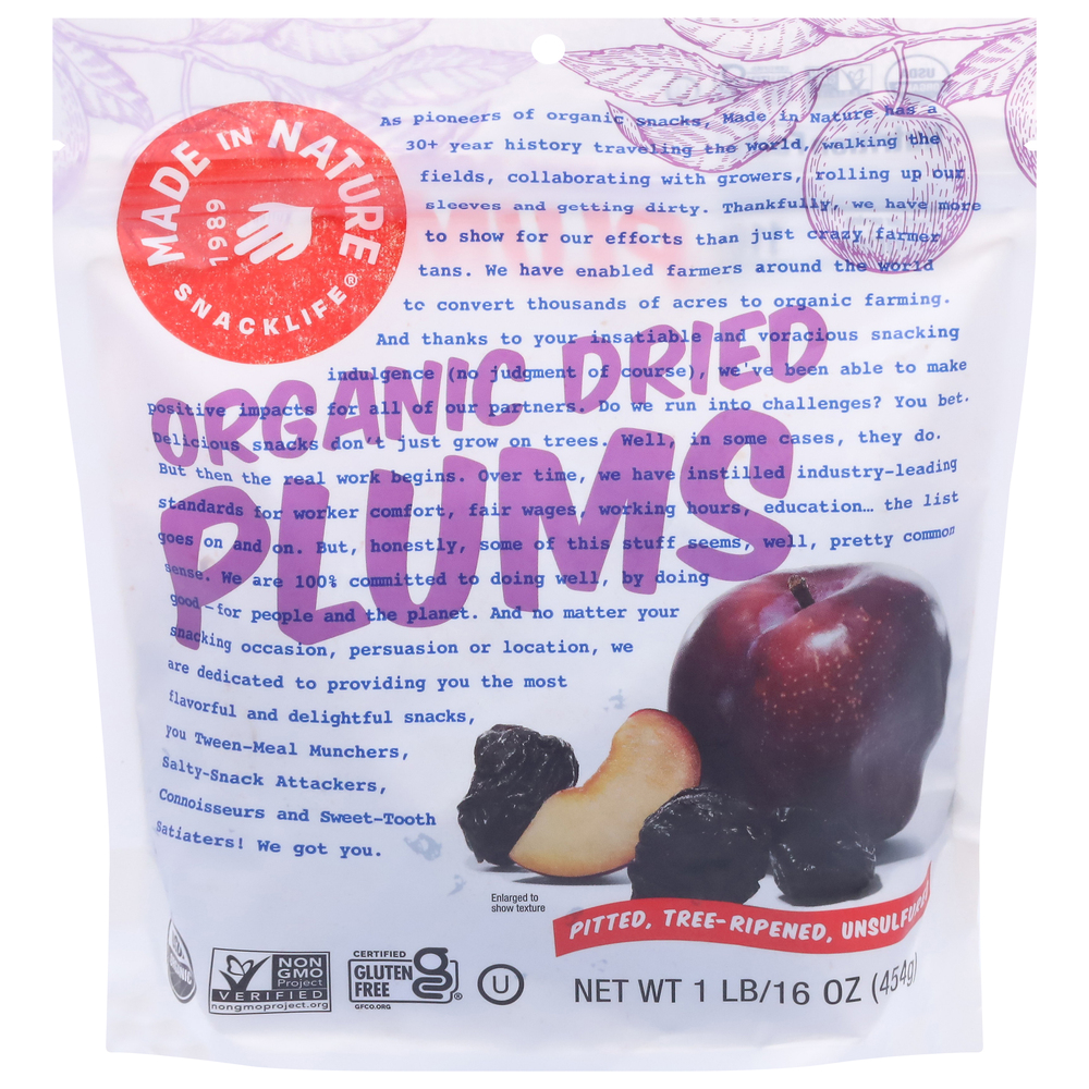 organic plums