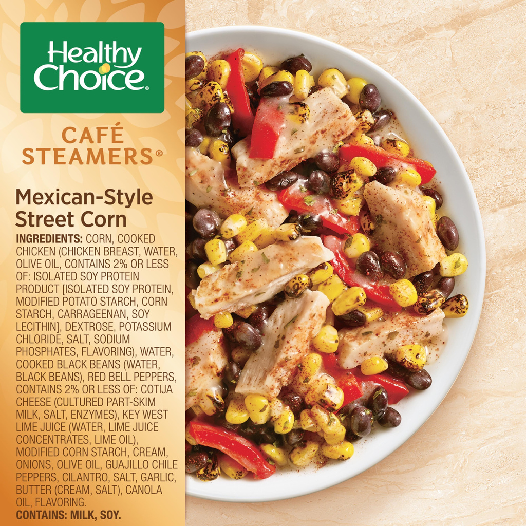 Healthy Choice Cafe Steamers Street Corn, Mexican-Style-Ingredients