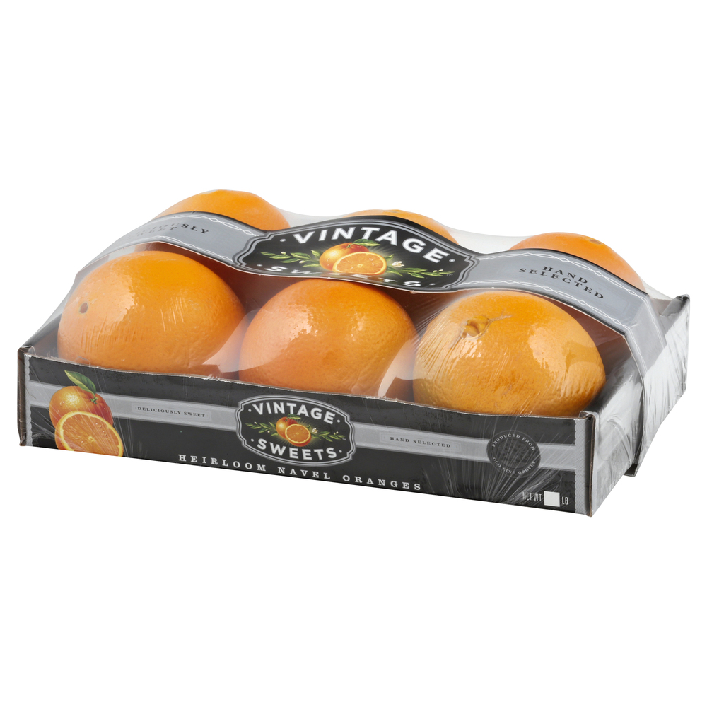 Vintage Sweets Navel Oranges, Heirloom-Front-Right-Elevated