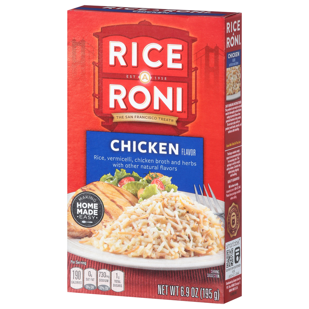 Rice-A-Roni Food Mix, Chicken Flavor-Front-Right-Elevated