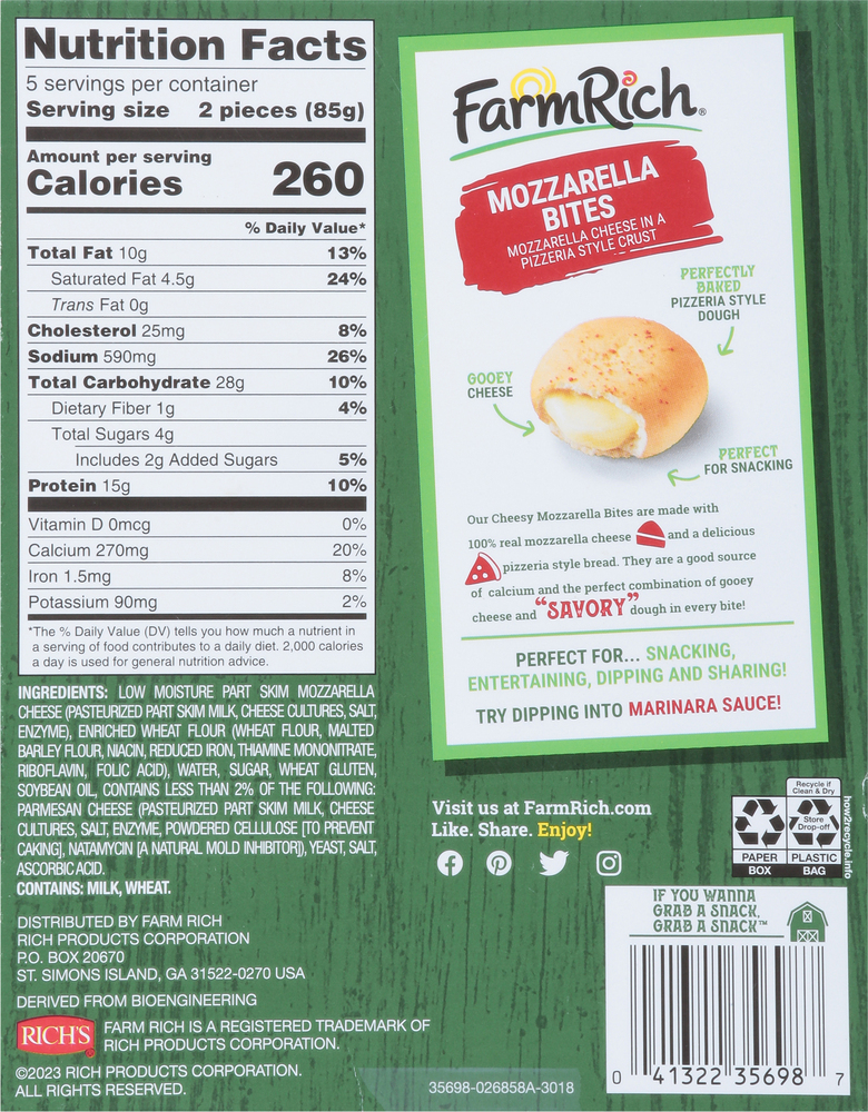 Farm Rich Mozzarella Bites-Planogram-Back