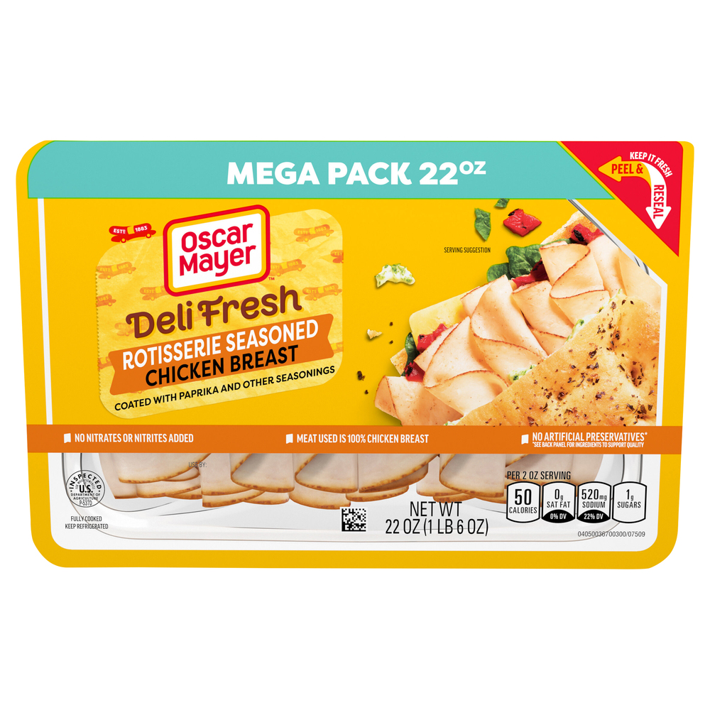 Oscar Mayer Deli Fresh Chicken Breast, Rotisserie Seasoned, Mega Pack-Main