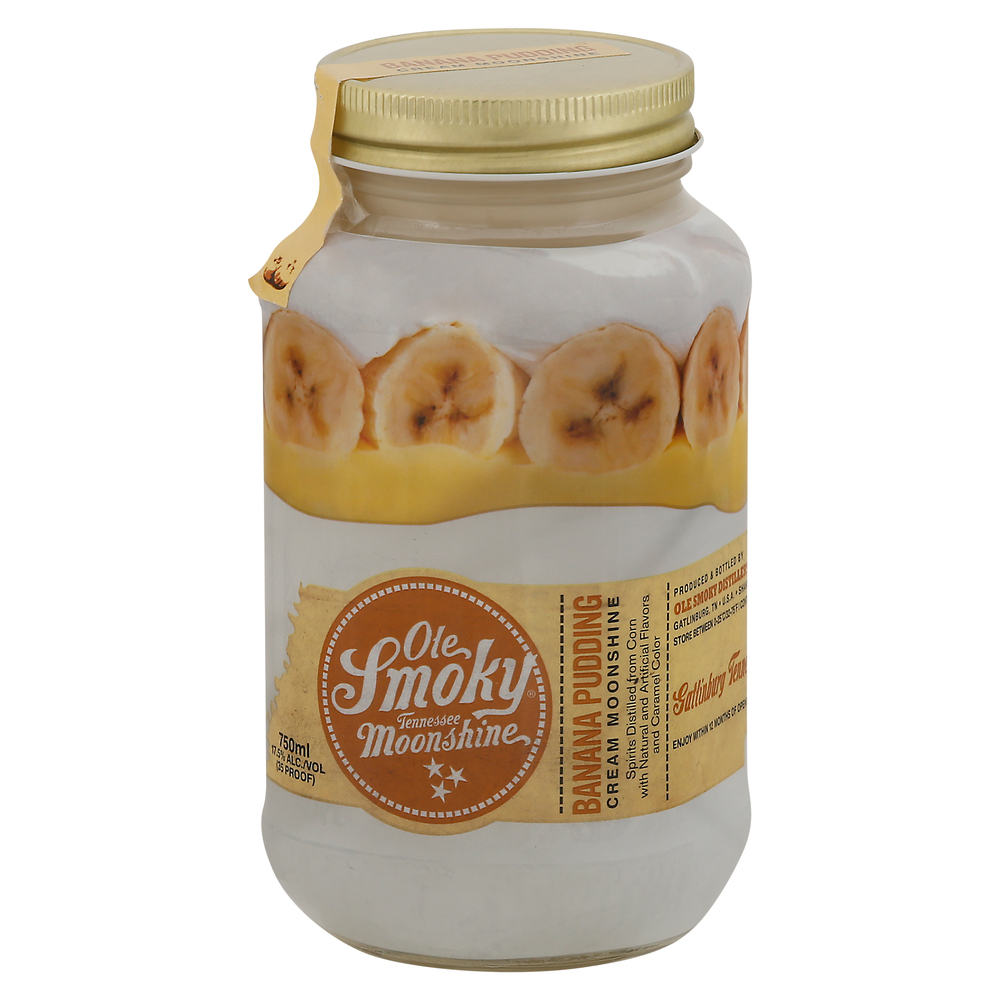 Ole Smokey Banana Pudding Moonshine-Front-Right-Elevated