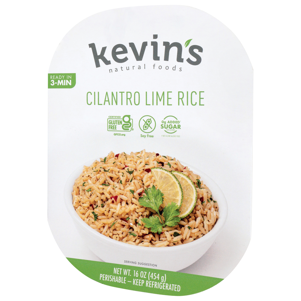 Kevin's Natural Foods Rice, Cilantro Lime-Front-Right-Elevated