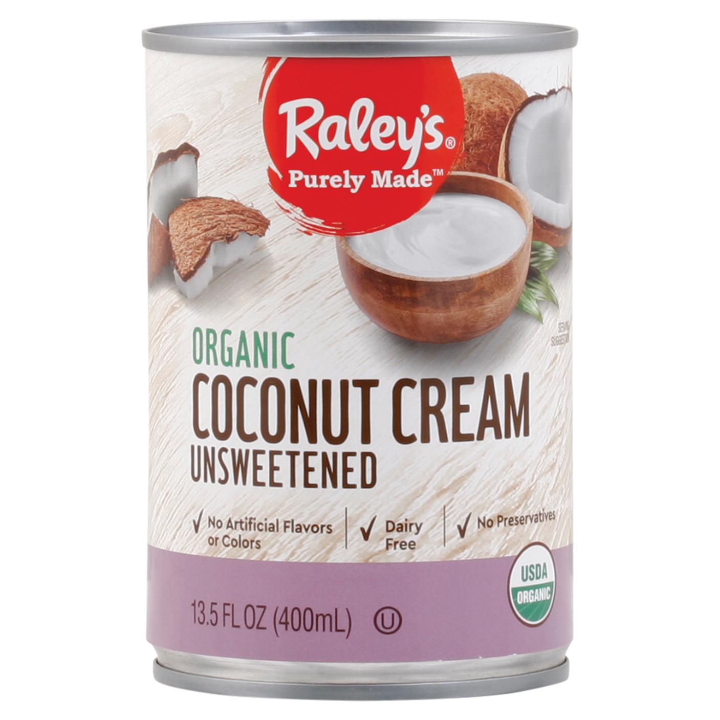 Raley's Coconut Cream, Organic, Unsweetened-Main