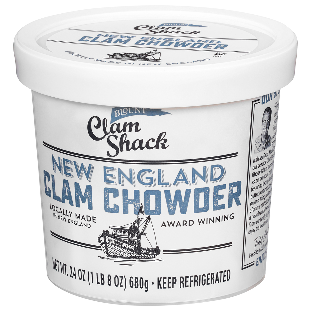 Blount Clam Shack Clam Chowder, New England-Front-Right-Elevated
